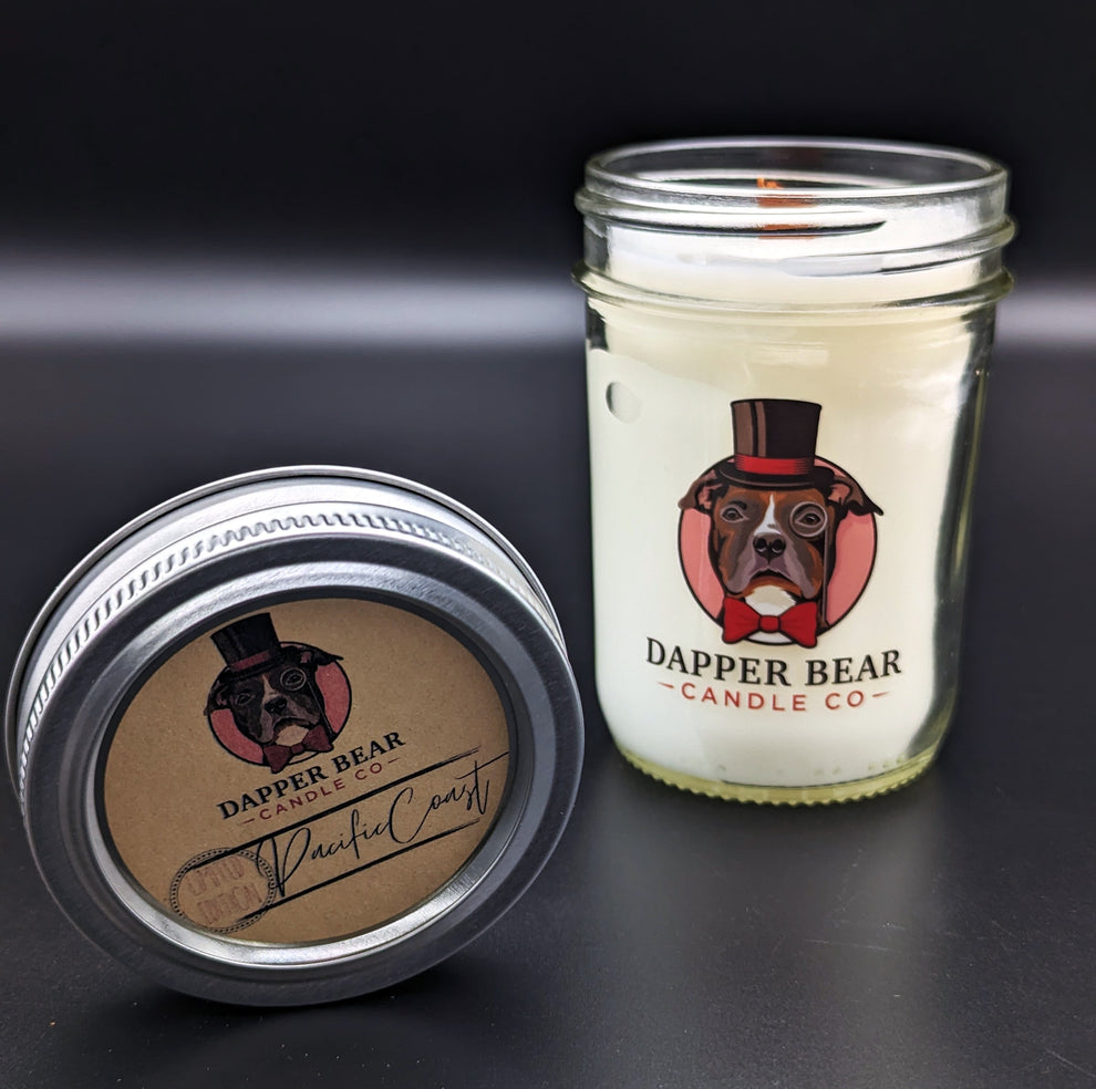 Pacific Coast Hand Poured Natural Wood Wick Luxury Vegan Candle ...